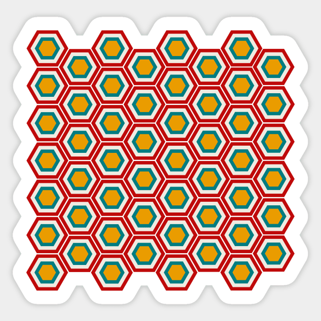 Hex Pattern - Hex Pattern - Sticker | TeePublic